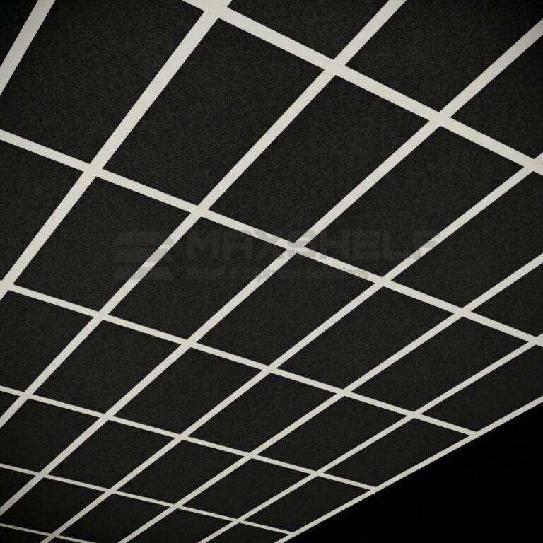 Black Plaster Ceiling Tiles 600×1200mm | Maxshelf UK